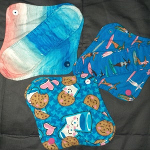 3 Pantiliners Natural 100% Cotton Flannel - Etsy