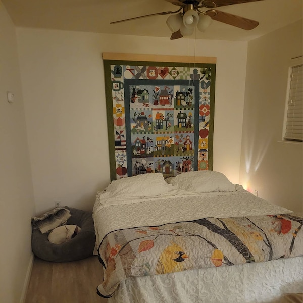 72x23 5-rung Solid Java-stained Cherry and Maple Blanket Ladder, Solid ...