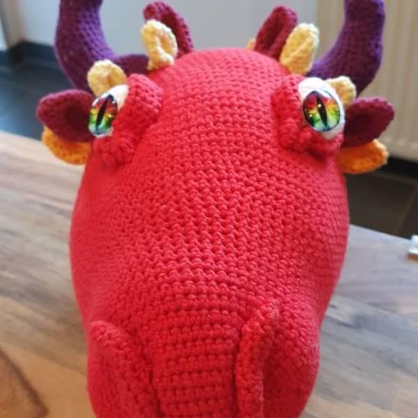 Crochet Pattern Zora the Dragon XXL - Etsy