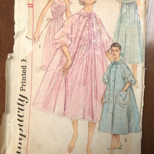 Uncut Nightgown, Top and Pants Pattern-butterick #5688 - Etsy