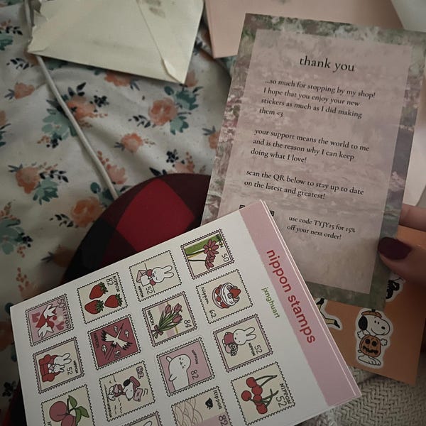 Japanese Nippon Stamps Sticker Sheet - for Bullet Journal, Bujo ...