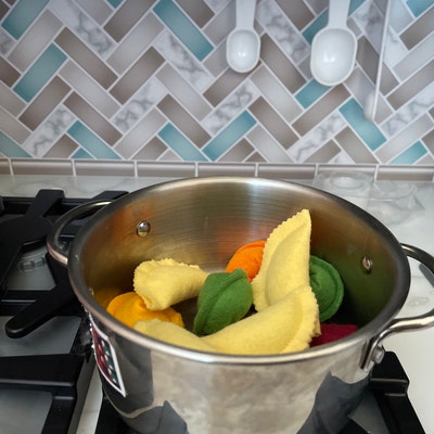 Pasta Set Play Food felt Food, Pretend Play Kids Kitchen, Plush Toy ...