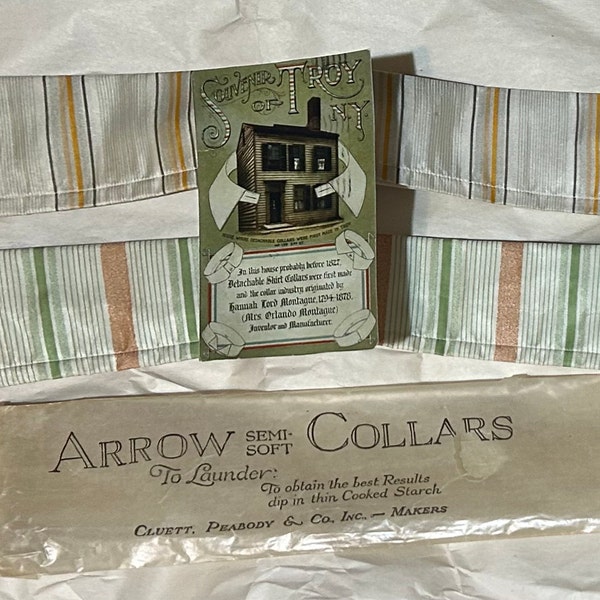 Deadstock Arrow Devon Collar: Edwardian Style, Size 14-14 3/4 - Etsy