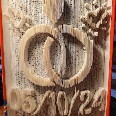 Bookcase 180 COMBI Book Folding Pattern digital Download PATTERN 23cm ...