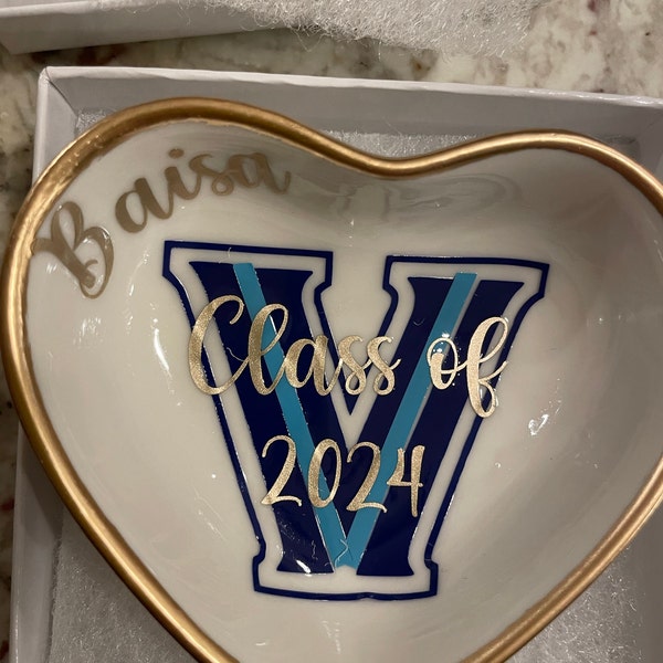 Oyster Shell Trinket Dish Decor Something Blue Mom Gift Wedding Ring ...