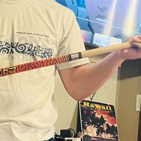 SEA TURTLE Ash Pool Cue - Made to Order - Add Your Text - Ocean Reef - Etsy