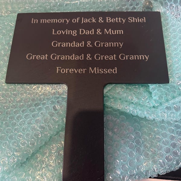 Wooden Memorial Post & Plaque With Engraved Brass Front, for Pets, Tree ...