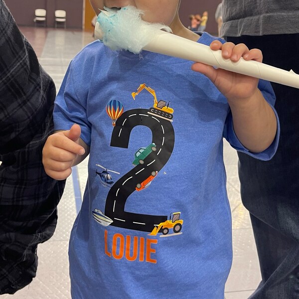 Personalized Transportation Shirt, Custom Cars Birthday Shirt, Birthday ...