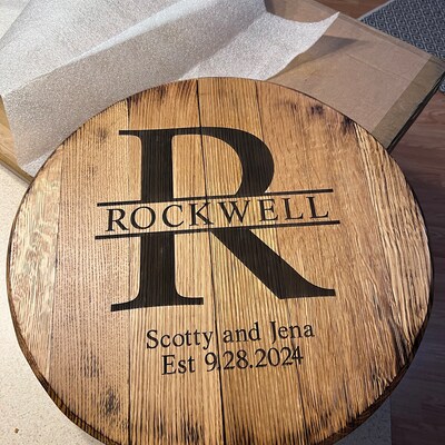 Barrel Head Guestbook Custom Barrel Head Personalized Barrel Head ...