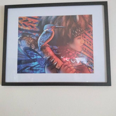 Nafanua Samoan Warrior Goddess Artwork Kingfisher Art Print - Etsy