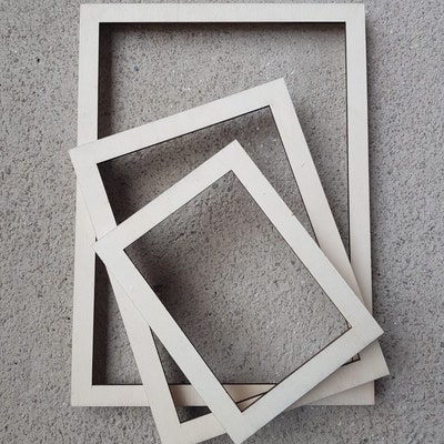 Curved Frame Portrait Mode Template-3 for Laser Cut SVG AI DXF ...