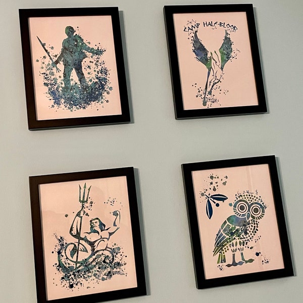 Percy Jackson Set of 4 Percy Jackson Print Percy Jackson Poster Home ...