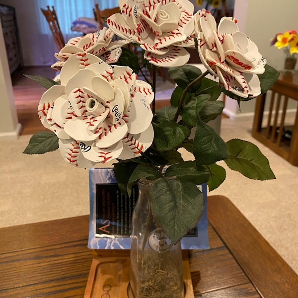 Baseball Rose in Full Bloom - Etsy