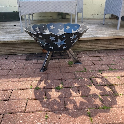 Fire Pit Star Design Hand Made Fully Welded Firepit - Etsy