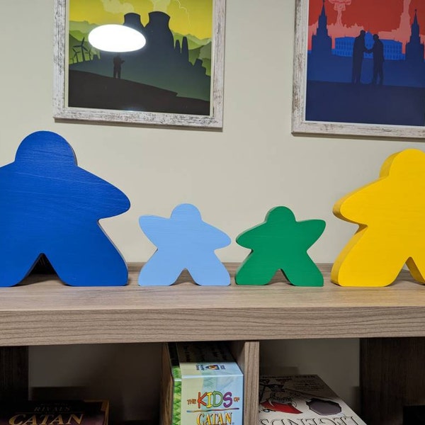 Giant Wooden Meeple for Board Game Lovers - Ready to Paint - Etsy
