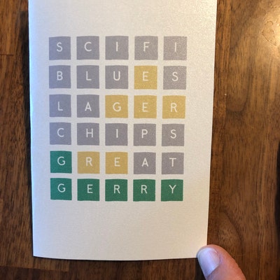 Custom Wordle Card, Wordle Card Printable Friend, Custom Digital Card ...