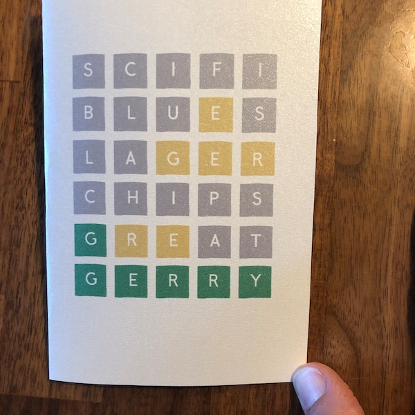 Custom Wordle Card, Wordle Card Printable Friend, Custom Digital Card ...