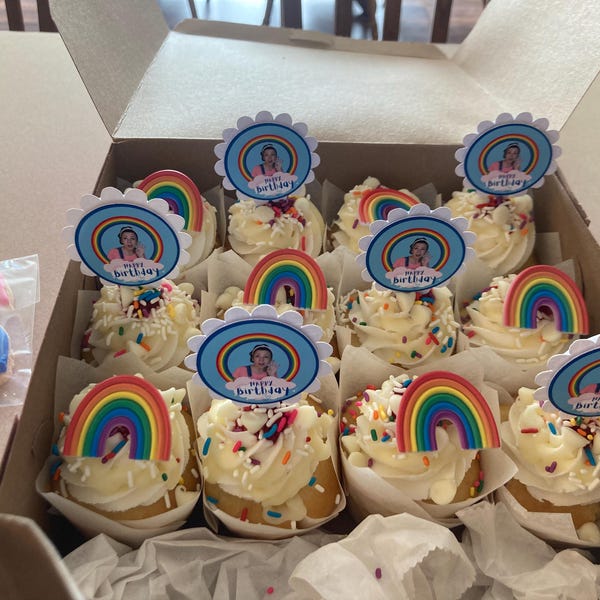 Ms Rachel Custom Herbie , Georgie Cupcake Toppers / Custom Cupcake ...