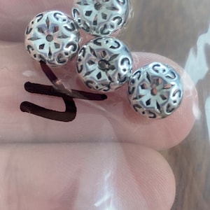 Sterling Silver Diamond Cut Beads Moon Cut Beads Corrugated - Etsy