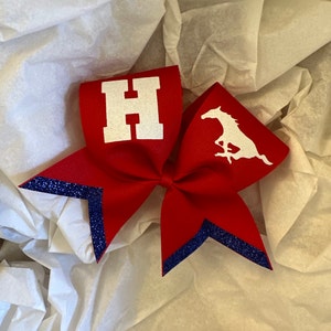 School Spirit Bow High School Cheer Team Bow Custom Hair Bow Cheer Bows ...