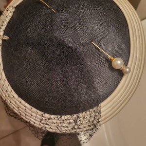 Beautiful Long Pearl Hat Pins in a Choice of Designs, Silver or Gold - Etsy