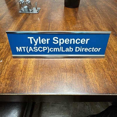 Custom Engraved Desk Name Plate Funny Desk Sign Boss Gag Gift Office ...