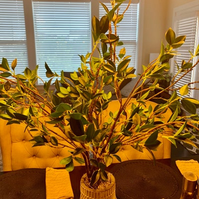 Ficus Microcarpa Branch Real Touch Artificial Faux Plant Home Decor ...