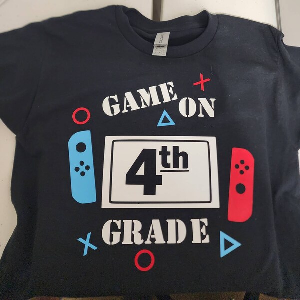 Game on 4th Grade SVG, SVG Cut File, Fourth Grade Svg, Back to School ...