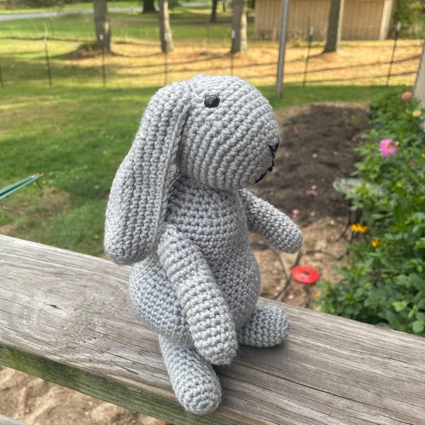 Plush Rabbit (bunny) Crochet Pattern PDF- Realistic Rabbit - Etsy