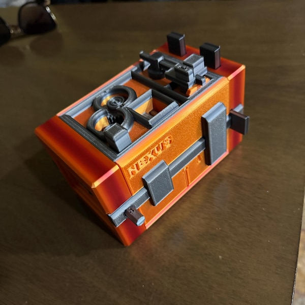 Arcana Puzzle Box, 3d Printed Puzzle Box With 35 Steps and 47 Parts ...