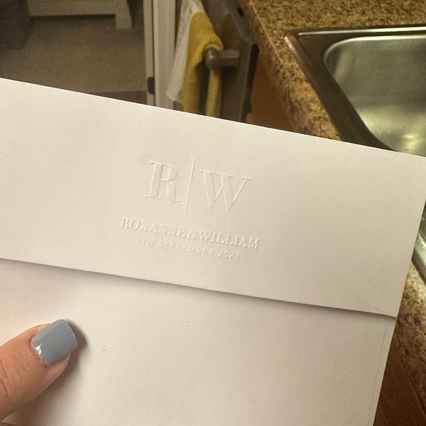 Ampersand Monogram Embosser Stamp, Personalized Embosser, Initials ...