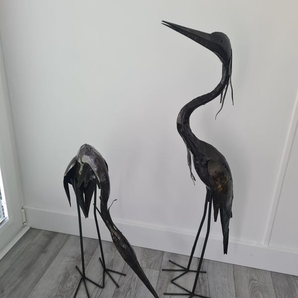 Metal Pheasant Garden Ornament Sculpture Art Handmade Recycled Metal ...