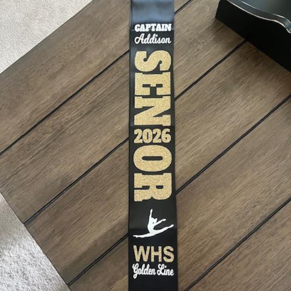 Senior Sash. Custom Senior Sash * CUSTOM: Name, Graduation Year, Sport ...