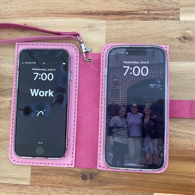 Double Phone Wallet, iPhone 12 Wallet, Dual Phone Case, iPhone 12 Mini ...