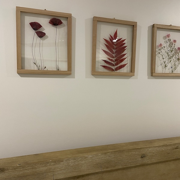 Large Pressed Flower Frame 10.5x12.5" - Framed Botanicals - Real ...