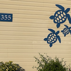 Sea Turtle Mailbox Bracket, Weatherproof PVC Coastal Beach House Decor, Screen Door Decor ...