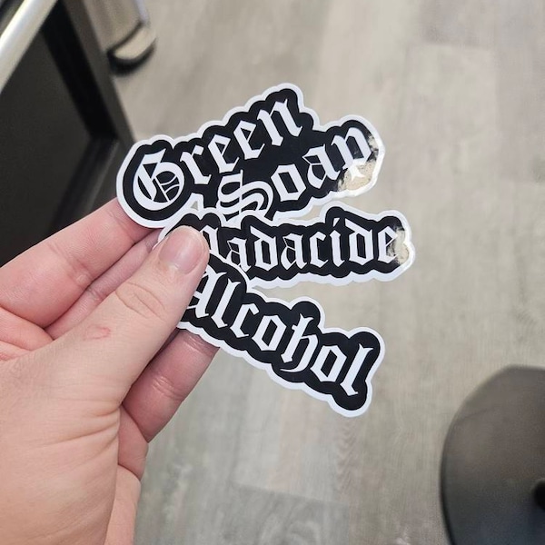 TATTOO ARTIST Gothic Sticker | Tattoo Label | Tattoo Artist Label ...