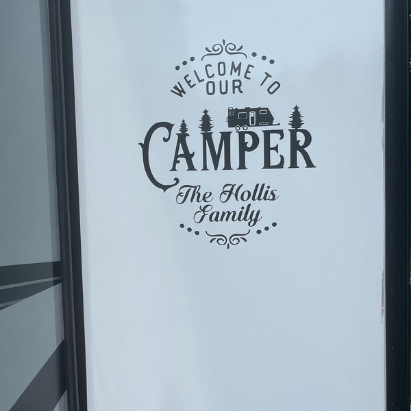 Camper Decal Outdoor Decals Vinyl Decals Pop up Camper Decal Camping ...
