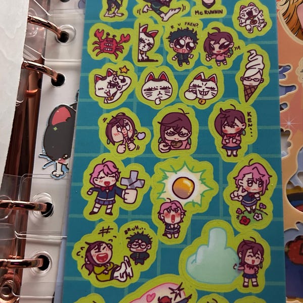 JJK Sticker Sheet| Jujutsu Kaisen Sticker Sheet, Phone Sticker, Journal ...