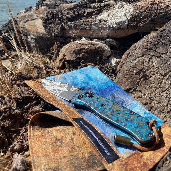 EDC Hank Ocean Topography Shades of Blue and Brown Men's Handkerchief ...