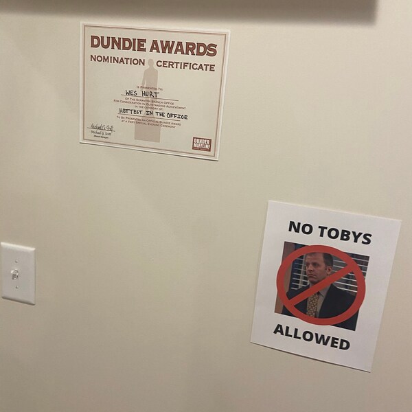 No Toby's Allowed Office Inspired Party Printable | the Office Party ...