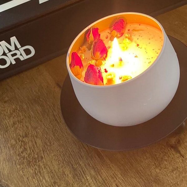 Personalized Extra Large Ceramic Candle: 6-wick Soy Wax Candle - Etsy