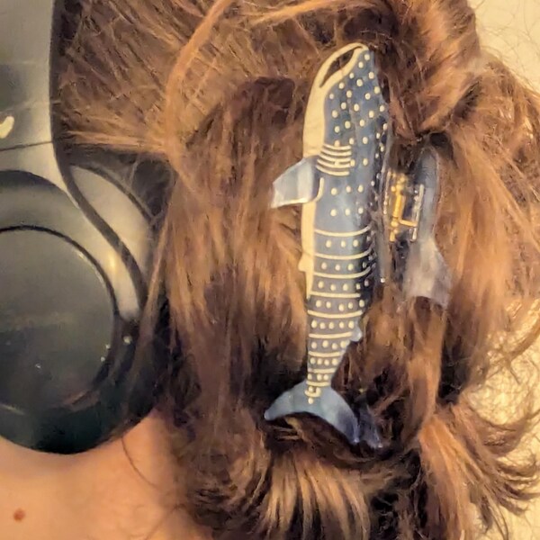 Whale Hair Claw, Whale Hair Clip, Acetate Hair Claw, Acetate Hair Clip ...