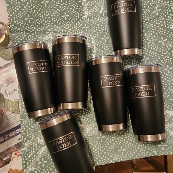 Personalized Pastor Tumbler: Engraved Coffee Cup, Appreciation Gift - Etsy