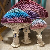 Mushroom Frame / 3D Macrame Mushroom/ DIY Magic Mushroom Gift/ DIY ...