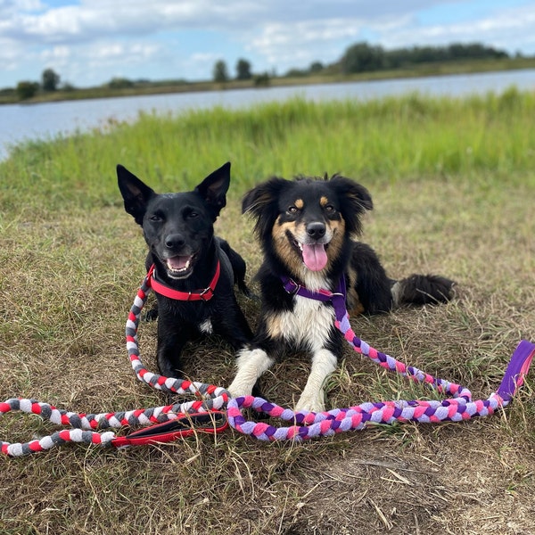 Braided Fleece Leash 3-in-1 – Perfect for Agility Starts - Etsy