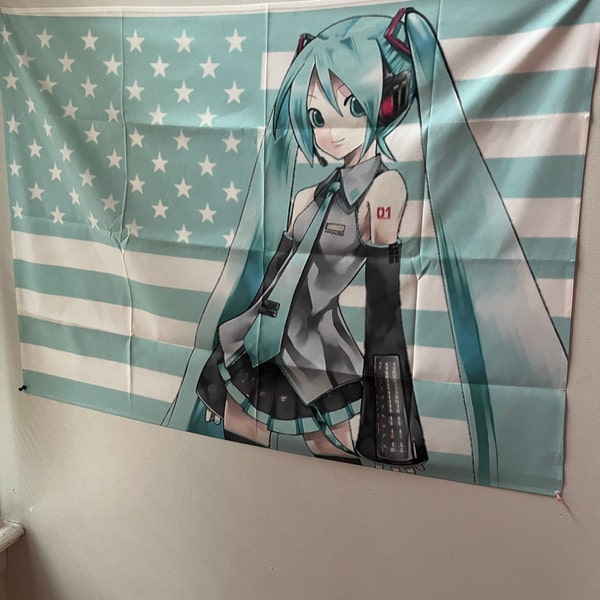 Hatsune Miku American Flag Vocaliod Etsy