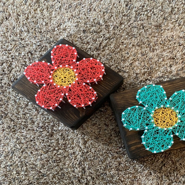DIY Flower String Art Kit - Etsy