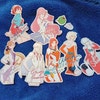 GG S2 Vinyl 6PC. Sticker Pack, Kawaii Cute Anime Girl Stickers, Mecha ...