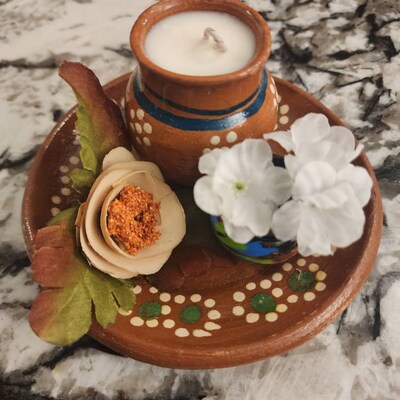 Soy Candle in Mexican Mug, Mini Mug Candles, Reusable Jarrito, Mexican ...